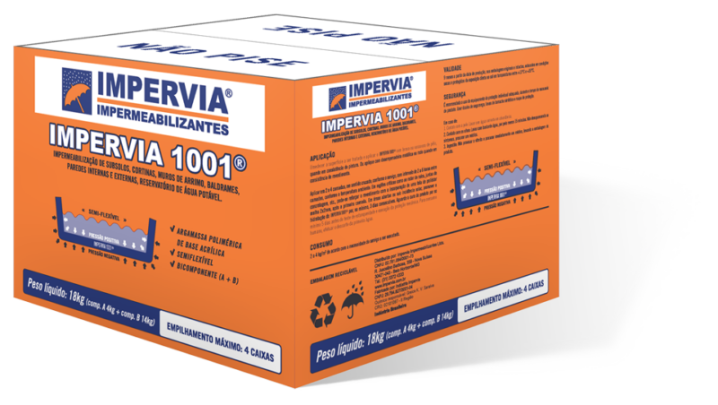 IMPERVIA 1001 – ARGAMASSA POLIMÉRICA – IMPERVIA